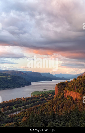 Vista House atop Crown Point, along the historic Columbia River Gorge ...