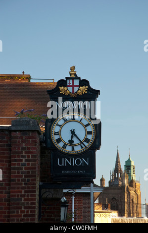Norwich Union Clock Stock Photo - Alamy