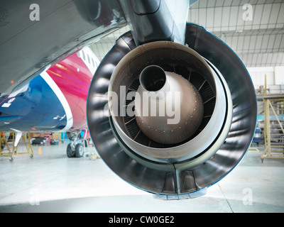 Inside of the jet turbine engine Stock Photo - Alamy