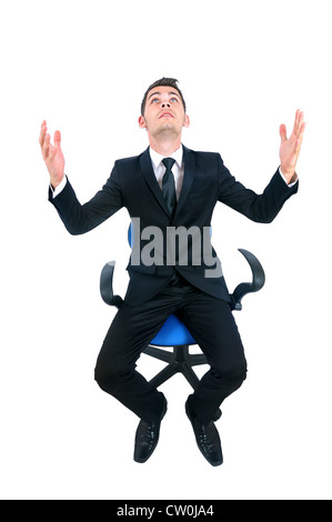 Man praying. White background, full body Stock Photo - Alamy