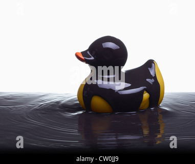 Rubber Duck with oil Stock Photo - Alamy