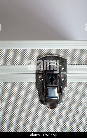 Metal Briefcase Lock Stock Photo - Alamy