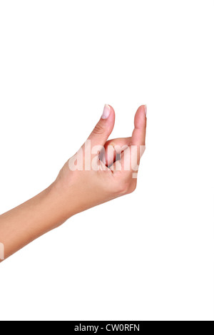 Hand making pinch gesture Stock Photo - Alamy