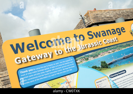 Welcome to Swanage sign Stock Photo: 56876932 - Alamy