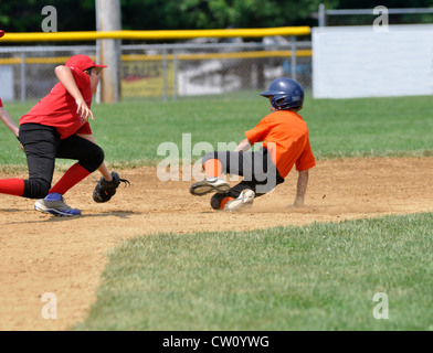 Sport Baseball Sliding Stock Photo - Alamy