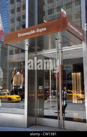 Ermenegildo Zegna store, Manhattan, New York, USA Stock Photo - Alamy