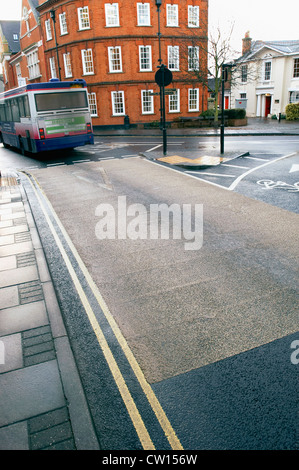 Coloured asphalt applied on road crossing. England UK Stock Photo - Alamy