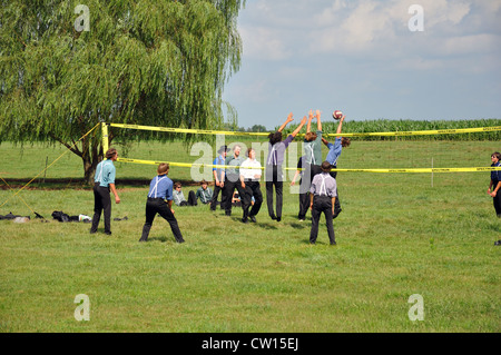 Amish youth activity on Sunday, Amish Country, Pennsylvania, USA ...