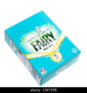 Box of Fairy non bio washing powder on a white background, UK laundry ...