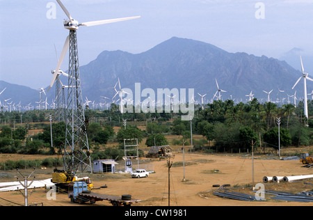 Windmill farm ; power generation ; tamil nadu ; India ; asia Stock ...
