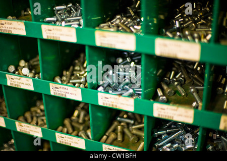 Nuts and Bolts in Hardware Store Stock Photo Alamy