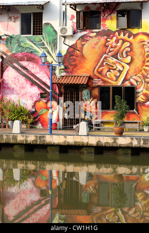 Street art murals in Malacca, Malaysia Stock Photo - Alamy
