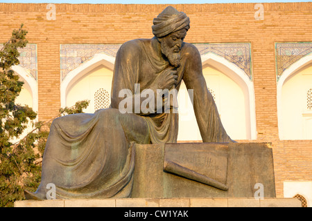 statue of the mathematician al-Khwarizmi, Khiva, Uxbekistan Stock Photo ...