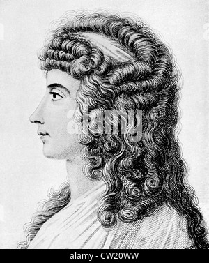 Charlotte von Stein (1742-1827). Lady-in-waiting at the court in Weimar ...
