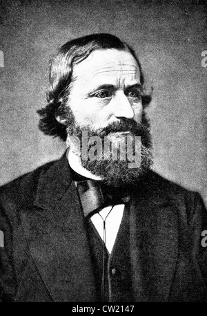 GUSTAV ROBERT KIRCHHOFF /n(1824-1887). German physicist. On an East ...
