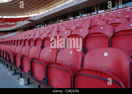 Grandstand seats at Middlesbrough Football Club Riverside Stadium Stock ...