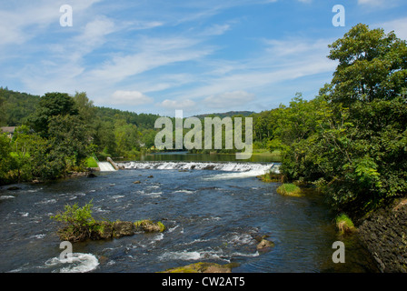 The River Leven at Backbarrow, South Lakeland, Cumbria, England UK ...