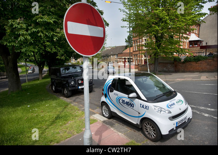 A Smart Car being used as a Taxi Cab Stock Photo - Alamy