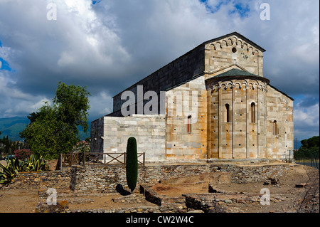 Romanesque cathedral La Canonica near Bastia, Corsica. France Stock ...