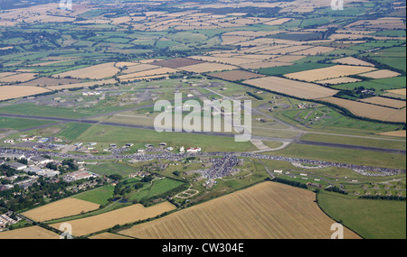 View of former RAF airbase runway at Holmsley, A major WW2 airfield ...