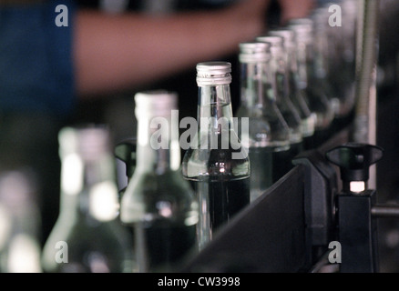 Vodka production in the factory by Itar in Kaliningrad, Russia Stock ...