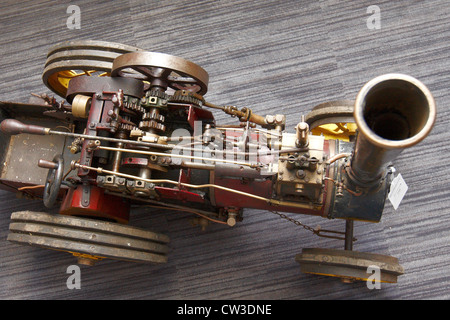 A scale model of a Burrell traction engine Stock Photo - Alamy