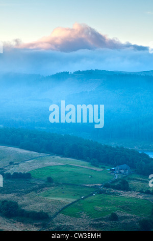 Misty Dawn over Macclesfield Forest Stock Photo - Alamy