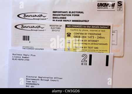 Electoral register form for UK British citizens. Register to vote in ...