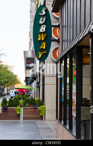 Subway restaurant sign - USA Stock Photo - Alamy