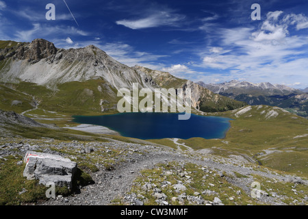 Lake Lai da Rims in Swiss National Park in Graubünden Stock Photo - Alamy