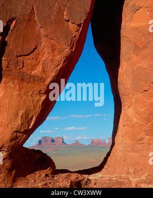 Keyhole Monument Valley Tribal Park USA America United States Utah man ...
