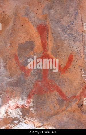 Rock art at Gila Cliff Dwellings National Monument in New Mexico Stock ...
