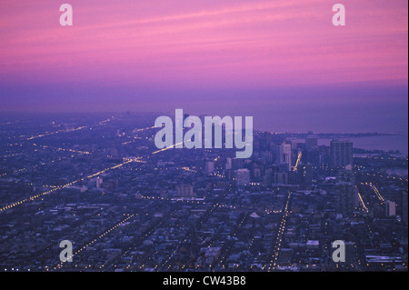 The Chicago Skyline at Dawn Stock Photo - Alamy