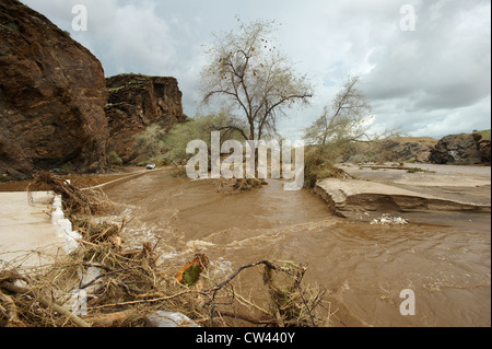 Bridge over the Gaub river in the Gaub Pass, Namibia Stock Photo - Alamy