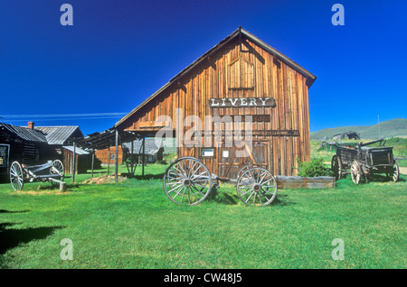 Livery barn in the Ghost Town near Virginia City MT Stock Photo - Alamy