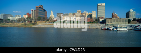 Panoramic view of Mississippi River with Memphis TN skyline Stock Photo ...