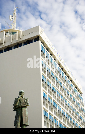 Statue of C. Y. O'Connor in the port of Fremantle, Western Australia ...