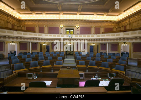 Empty seats of House of Representatives Chamber, restored VA State ...