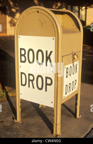 A book drop for the Santa Clara County Library CA Stock Photo - Alamy