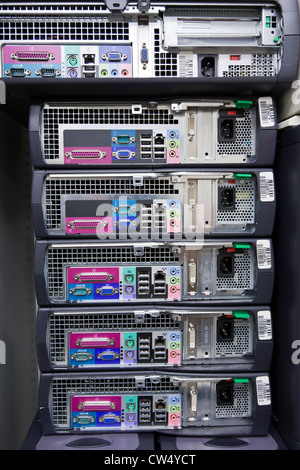 Outdated corporate computer equipment slated for recycling Stock Photo ...