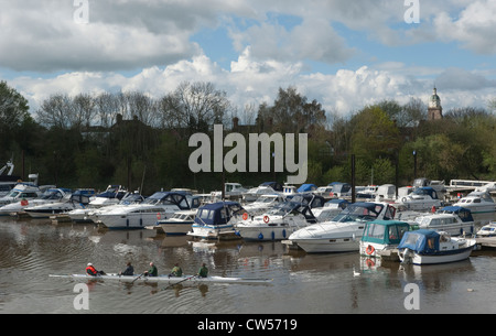 Upton Marina at Upton upon Severn in Worcestershire Stock Photo - Alamy