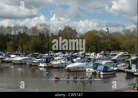 Upton Marina at Upton upon Severn in Worcestershire Stock Photo - Alamy