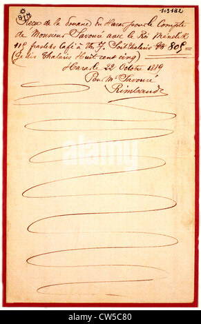 Handwritten letter by Arthur Rimbaud Stock Photo - Alamy
