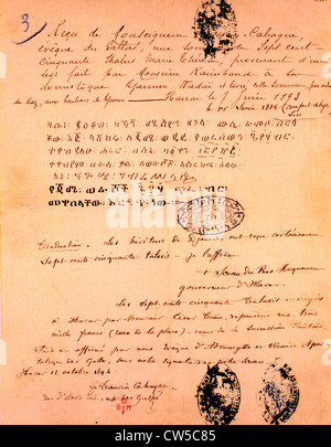 Handwritten letter by Arthur Rimbaud Stock Photo - Alamy