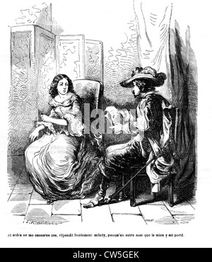 The Three Musketeers, Lord de Winter with Milady Stock Photo - Alamy