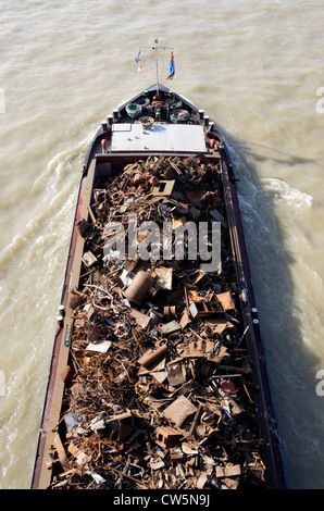 Cargo ship with scrap metal Stock Photo - Alamy