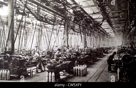 World War I. Manufacturing munitions at the Krupp factory Stock Photo ...