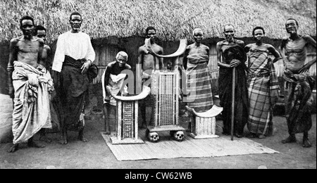 Behanzin, The former King of Dahomey in exile Stock Photo - Alamy