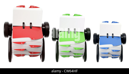 Rotary Card File Holders Stock Photo - Alamy