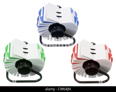 Rotary Card File Holders Stock Photo - Alamy